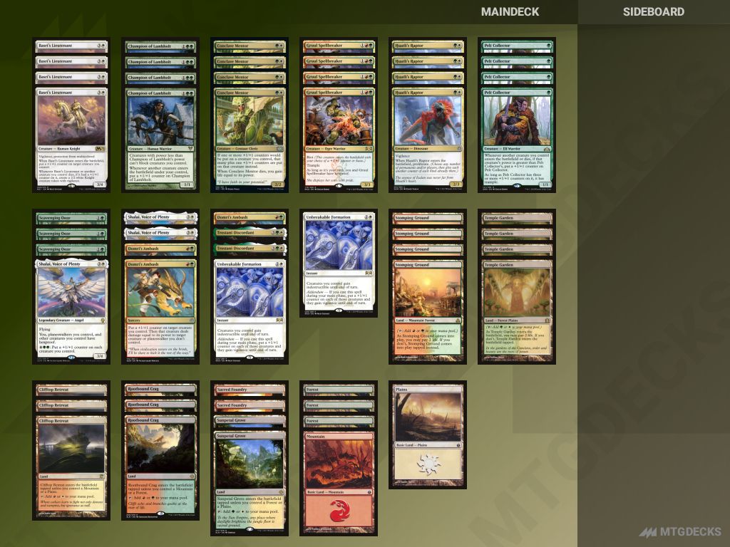 Historic Lambholt Naya Zoo deck by Merchant • MTG DECKS