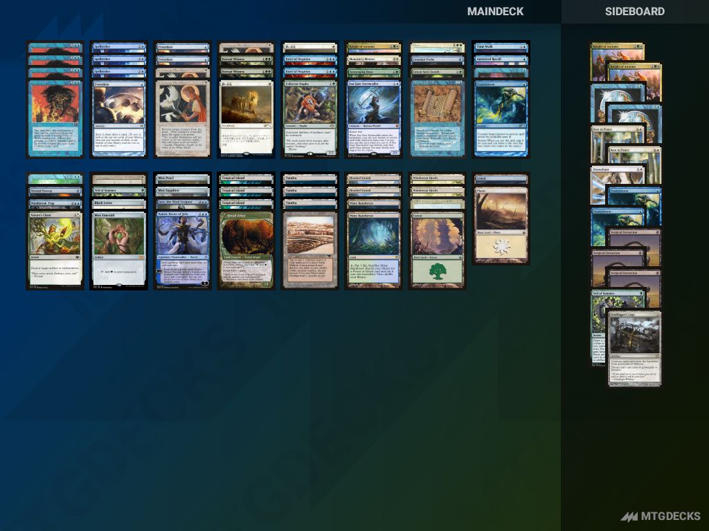MTG Vintage (pre MH2) Bant Control top decks • MTG DECKS