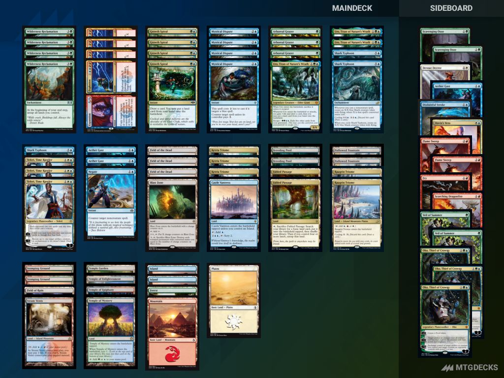 MTG Zendikar Rising Standard 4 Color Reclamation top decks • MTG DECKS