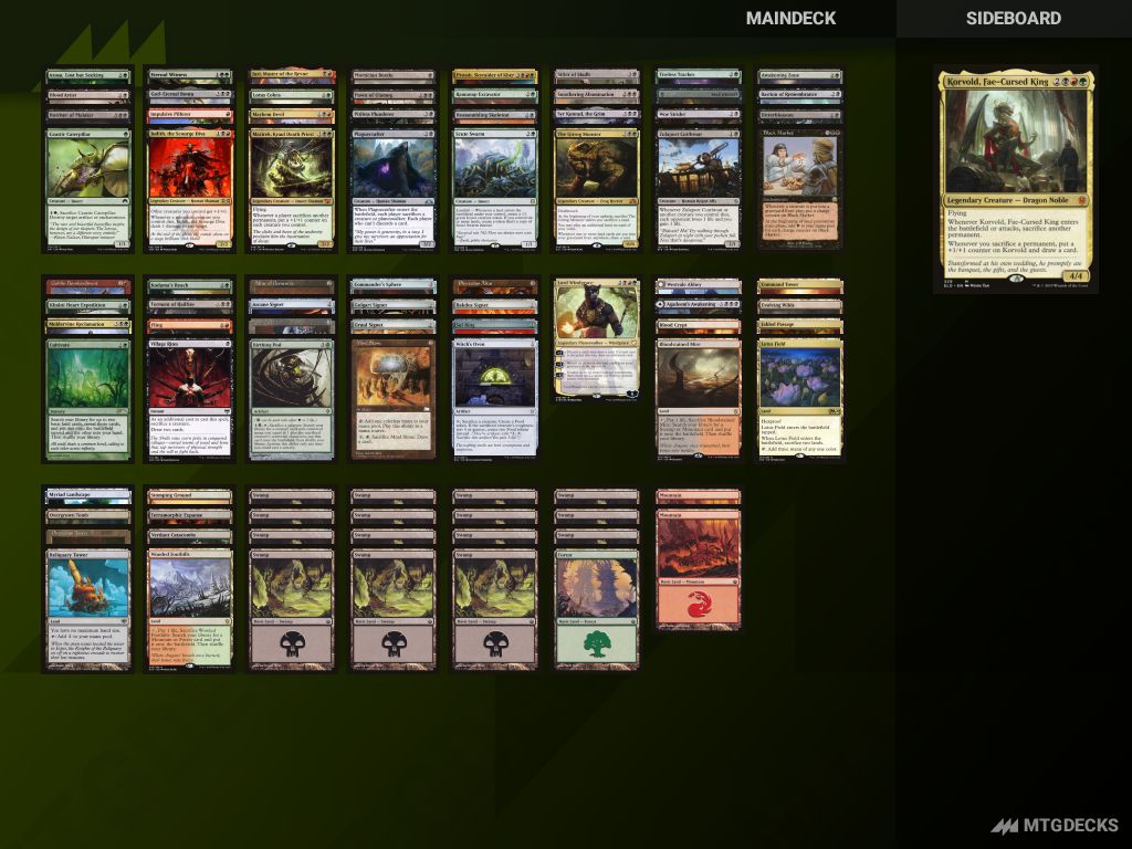 Commander Korvold deck by bloodless0390 • MTG DECKS