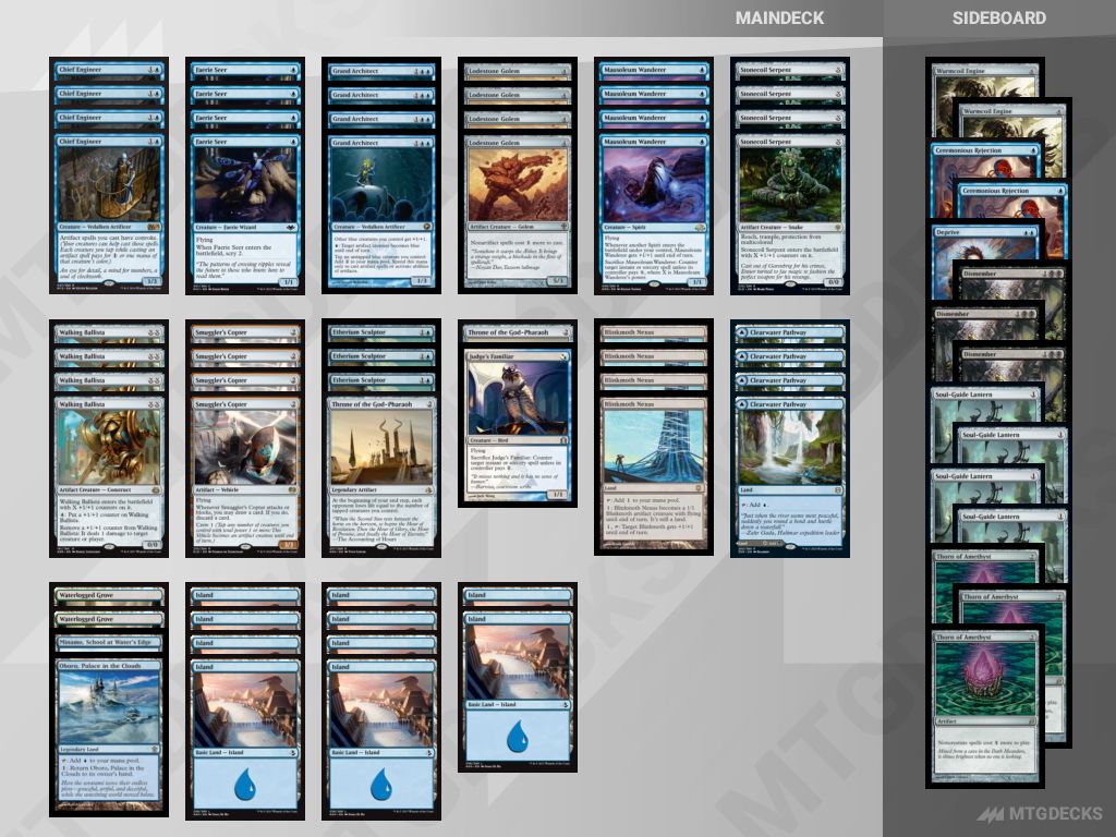 Modern Grand Architect deck by troelslmunk • MTG DECKS