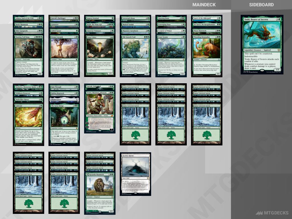 Brawl Toski, Bearer of Secrets deck by MTGA-Assistant-Meta • MTG DECKS