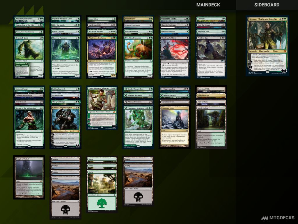 Brawl Nissa of Shadowed Boughs deck by zam2002 • MTG DECKS