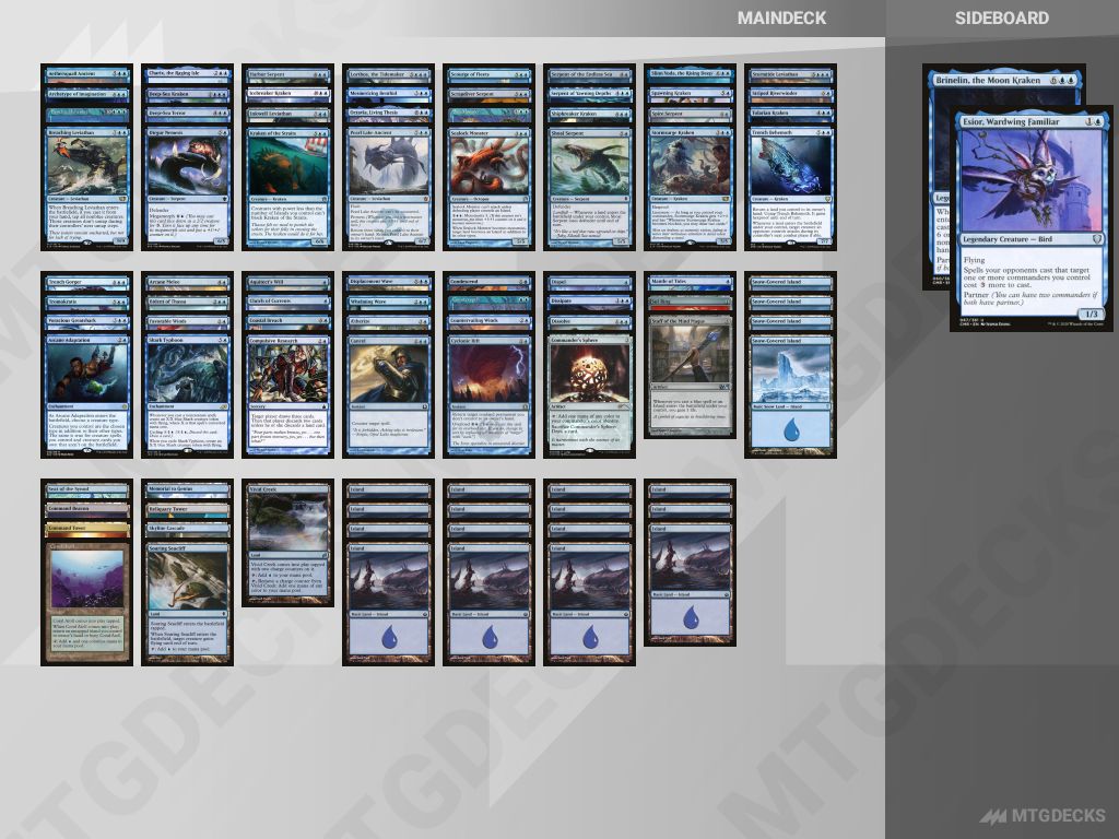 Commander Brinelin and esior deck - sea monster deck by Jynx_Wolf • MTG ...