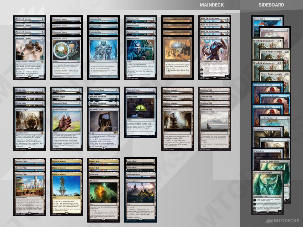 Historic Colorless Paradox Engine deck by LongDngLeprikan • MTG DECKS
