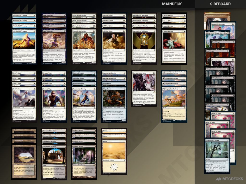 Pioneer Sram Auras deck by DominusDeus • MTG DECKS