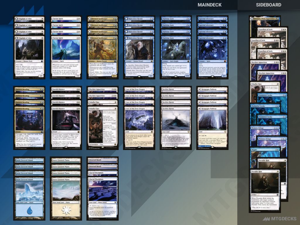 Standard Blue White Spirits deck by OrthoStice33 • MTG DECKS
