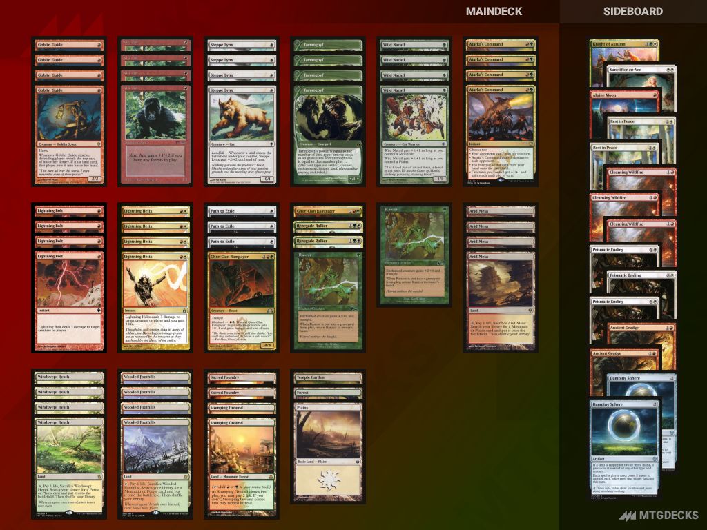 Modern Naya Zoo deck by Jakob Frey Ahrentzen • MTG DECKS
