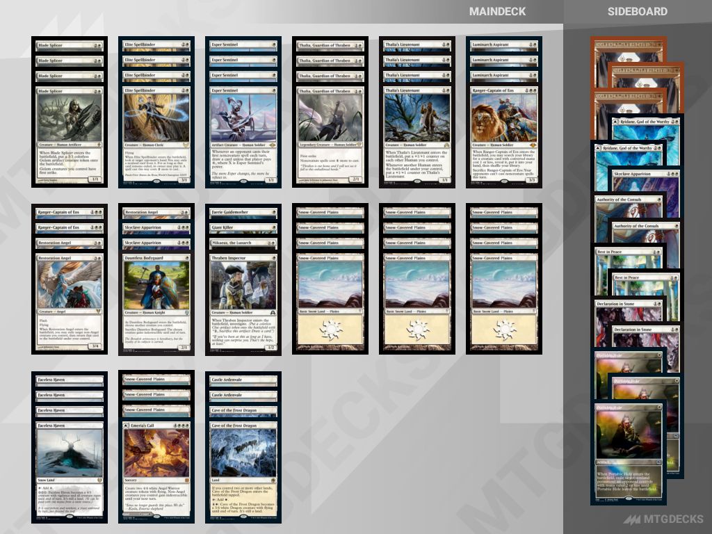 Arena Historic Mono-White Humans deck by Hikaru Hosokawa • MTG DECKS