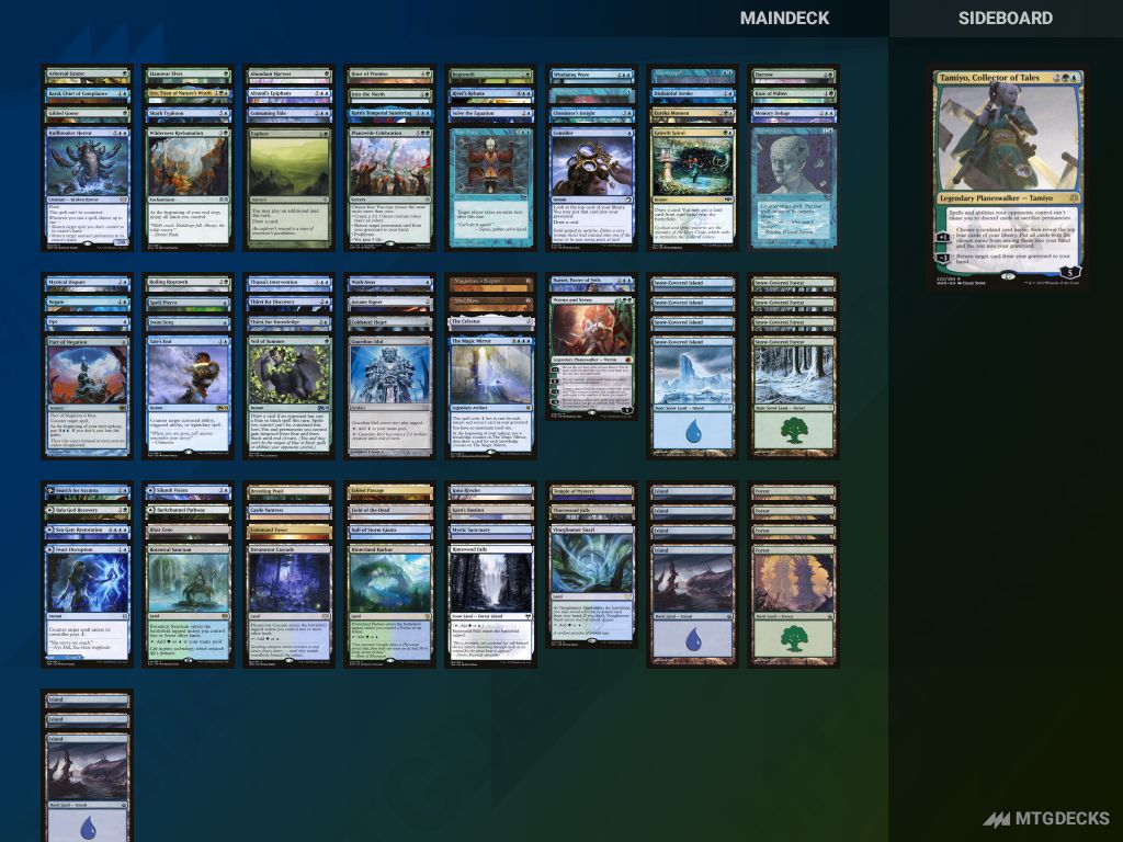 Historic-Brawl Tamiyo Turns Historic Brawl deck by ImNotFine • MTG DECKS