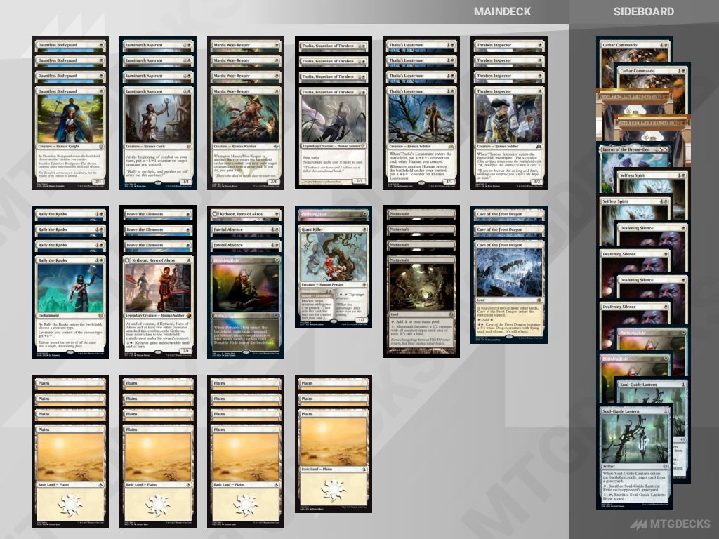 Pioneer White Weenie deck by Hemsley • MTG DECKS