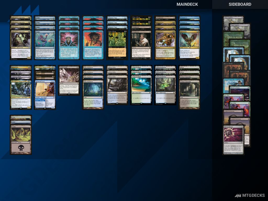 Legacy Sultai Chain of Smog deck by Collomb-muret Frédéric • MTG DECKS