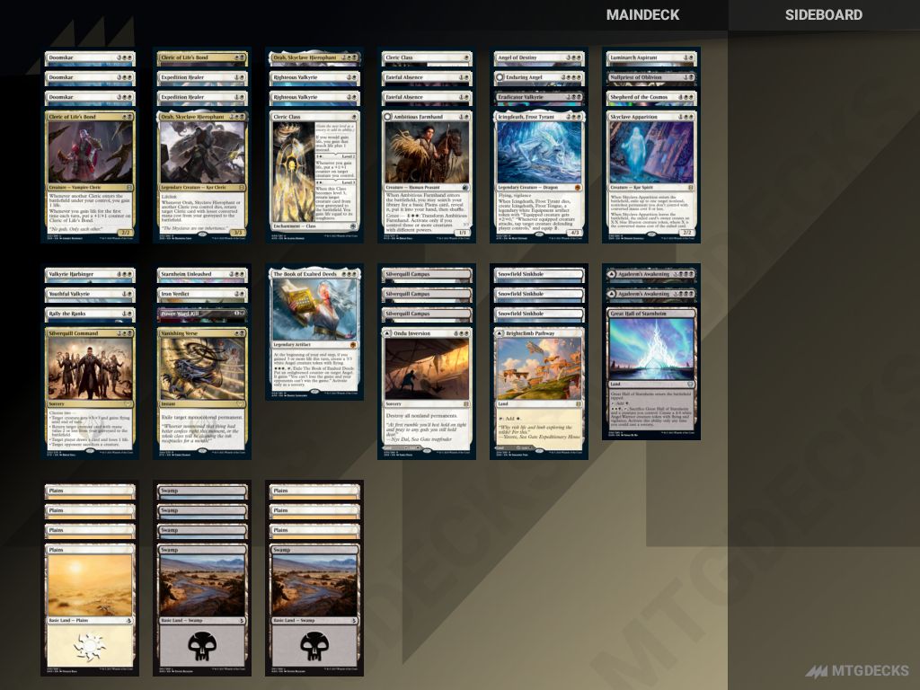 Arena Standard My_Angel cleric deck by LifeSea#96727 • MTG DECKS
