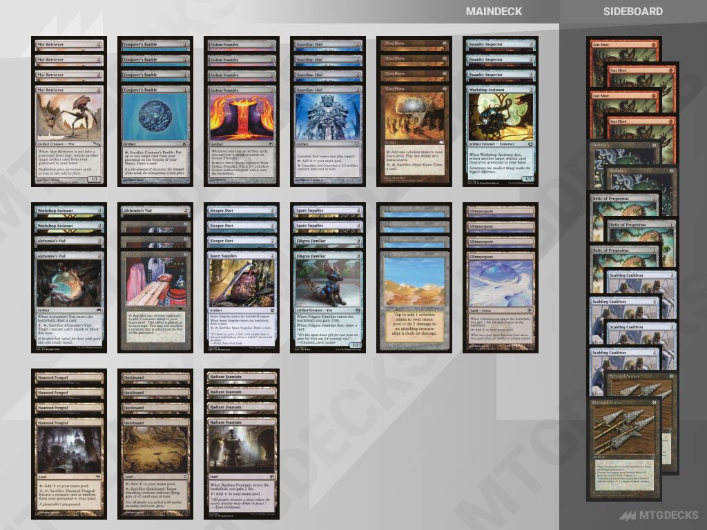 Pauper Mud Golem Foundry deck by eltripol • MTG DECKS