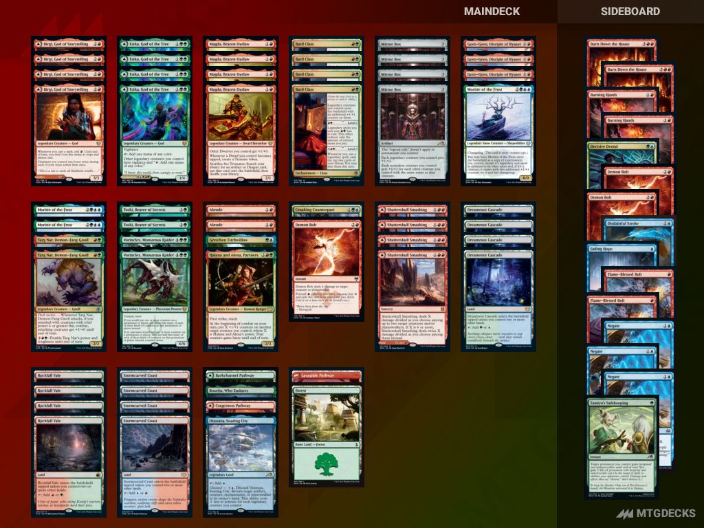 MTG Standard Neon Destiny Temur Bard Mirror top decks • MTG DECKS