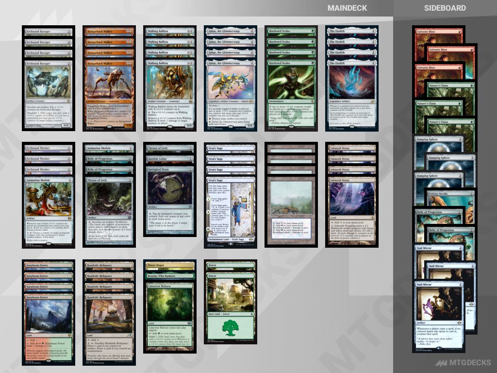 Modern Hardened Scales deck by NielsAbel • MTG DECKS