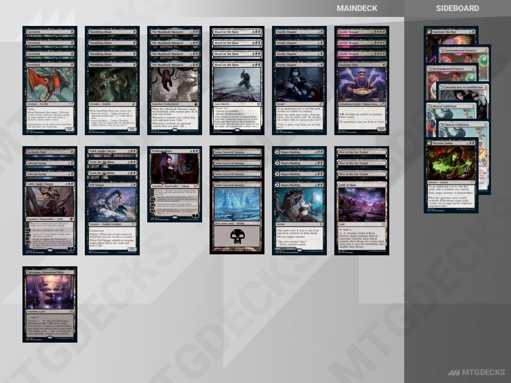 Arena Standard Black Snow deck by RepTuneRepeat • MTG DECKS