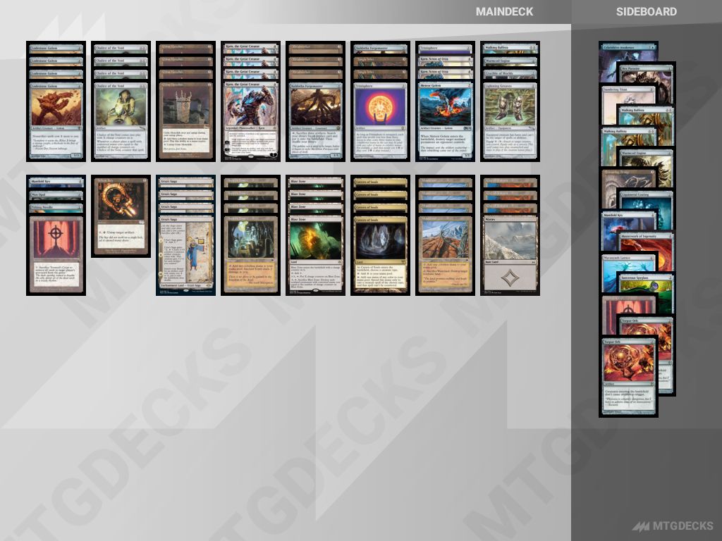 Legacy MUD Stax deck by James Everson • MTG DECKS