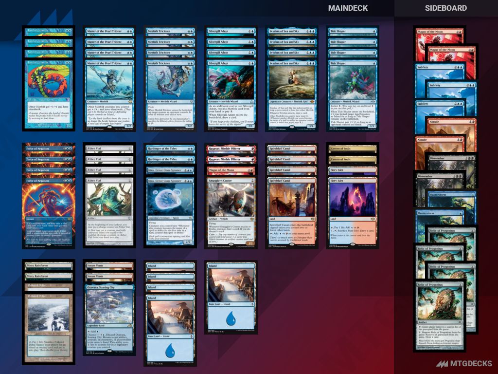 Modern Merfolk deck by Haga Yusuke • MTG DECKS