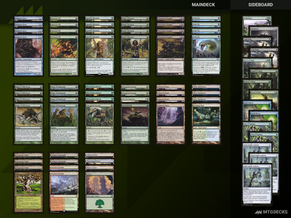 Modern Sultai Infect deck by Nitai Paonessa • MTG DECKS