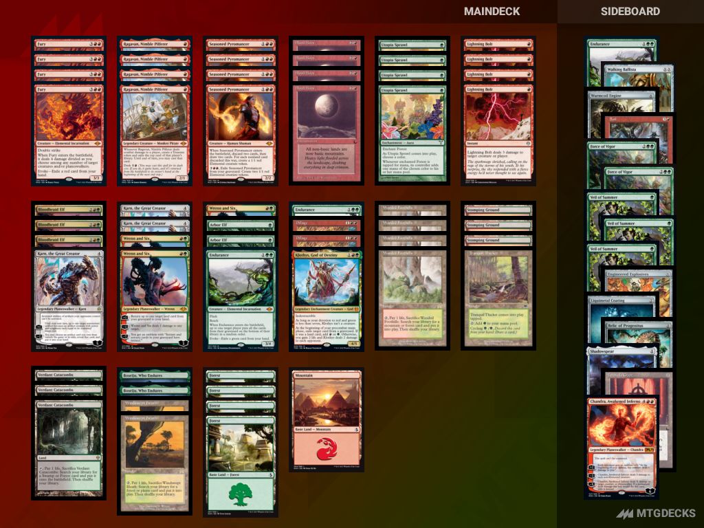 Modern Gruul Ponza deck by Luca Giuntoli • MTG DECKS