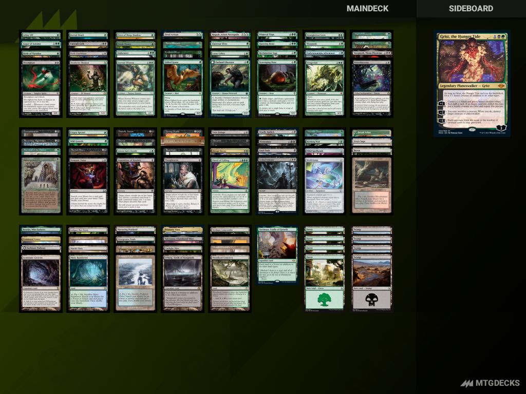 Duel-Commander GRIST, THE HUNGER TIDE FACT 2022 deck by LYONSAXO • MTG ...