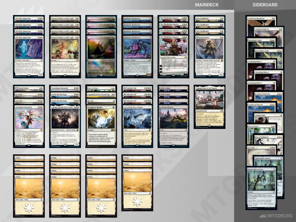 Arena Historic Mono-White Control deck by Kristien Woodcock • MTG DECKS