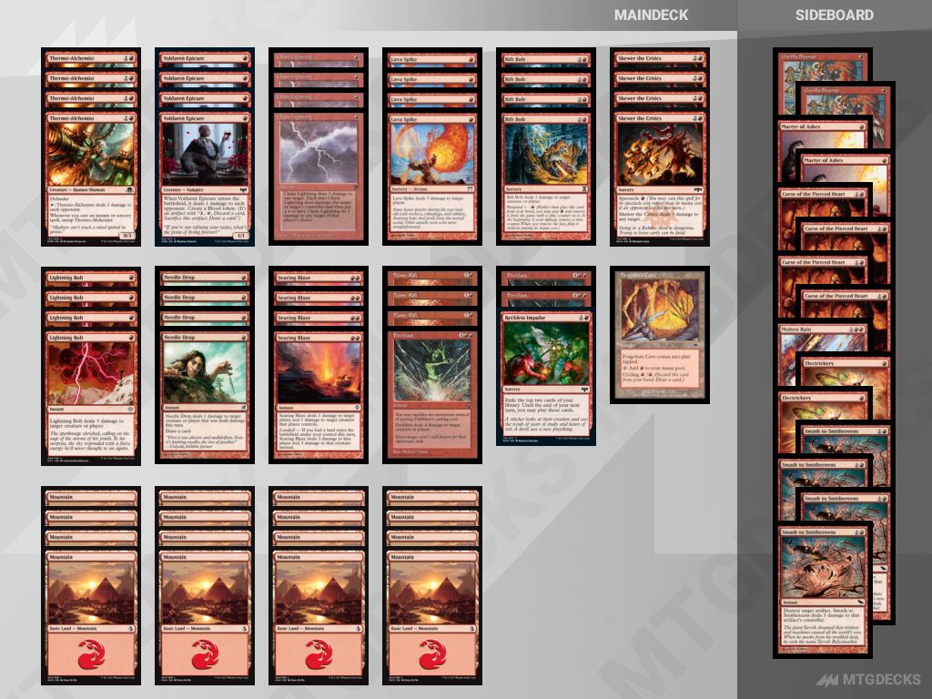 Pauper monastery swiftspear waiting room deck by bruxao • MTG DECKS