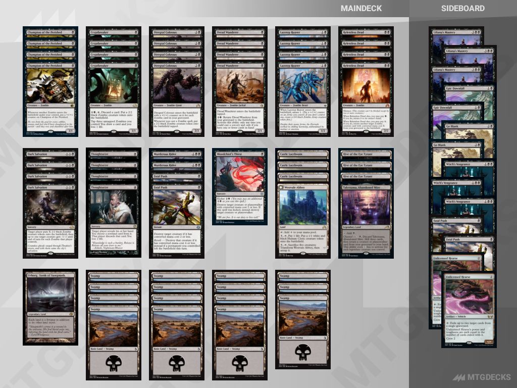 Pioneer Zombies deck by Gary_Brecher • MTG DECKS