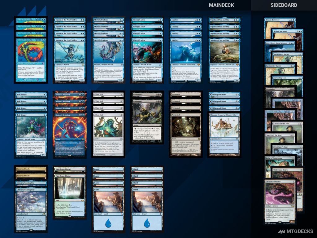Modern Merfolk deck by Arcbound_Papi • MTG DECKS