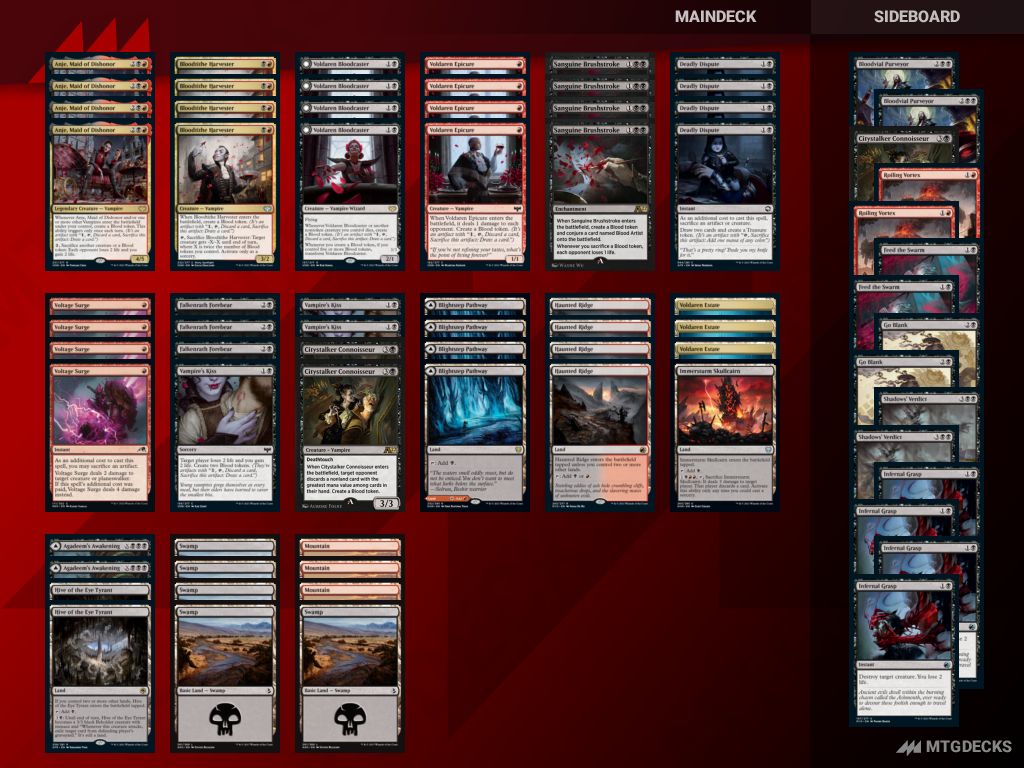 Arena Alchemy Rakdos Vampires deck by Erwin König • MTG DECKS