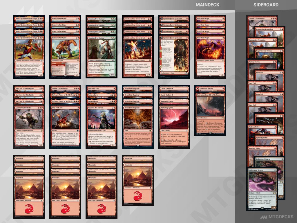 Pioneer Ember Red deck by therealgyba • MTG DECKS