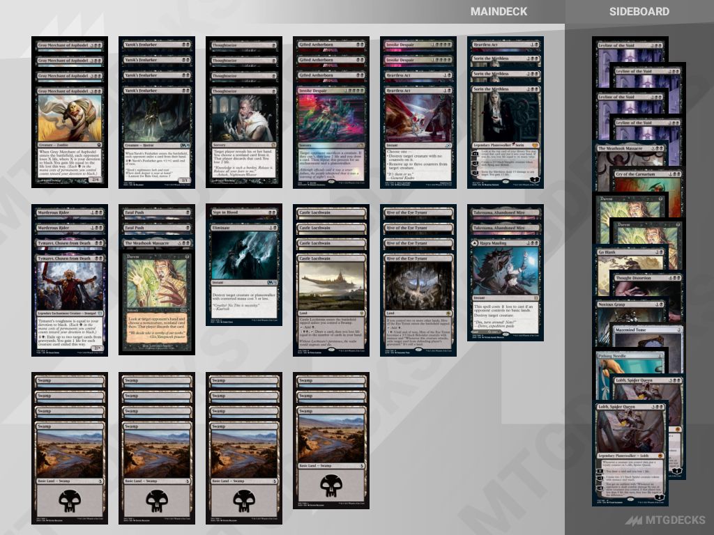 Arena Explorer Mono Black Control deck by joohyun • MTG DECKS