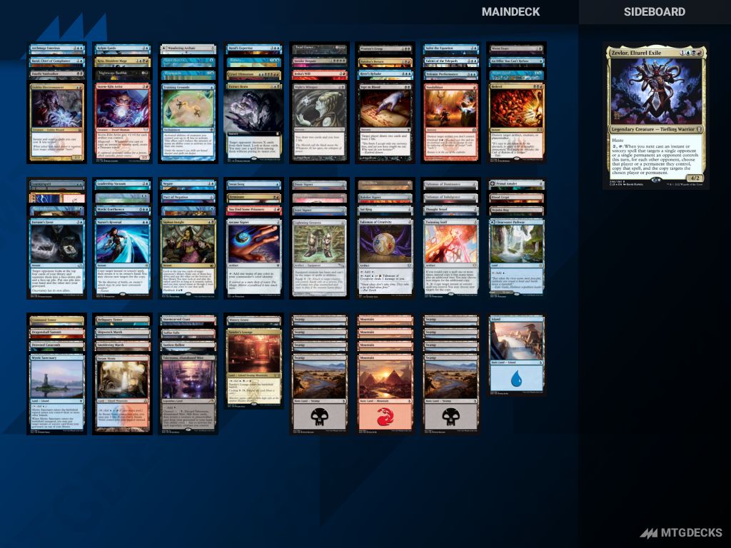 Commander Zelvor, Elturel Exile deck by smarine7 • MTG DECKS