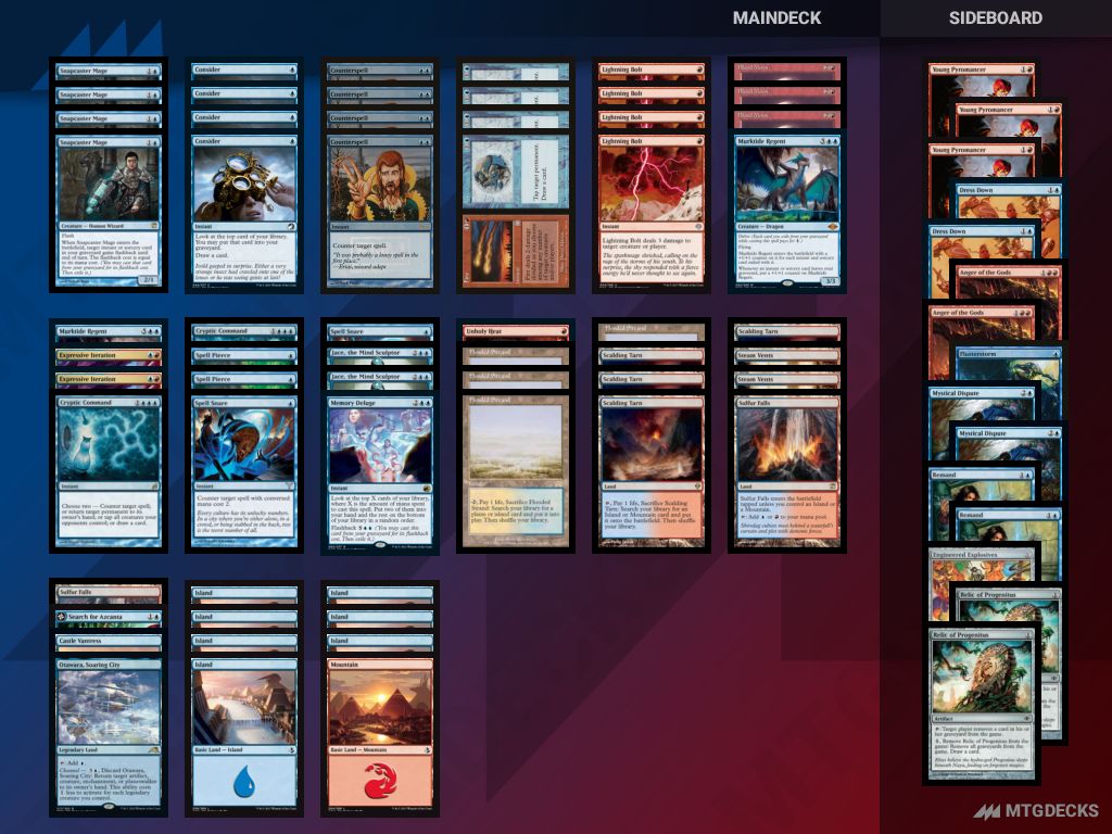 Modern Blue Moon deck by Andrea Mengucci • MTG DECKS
