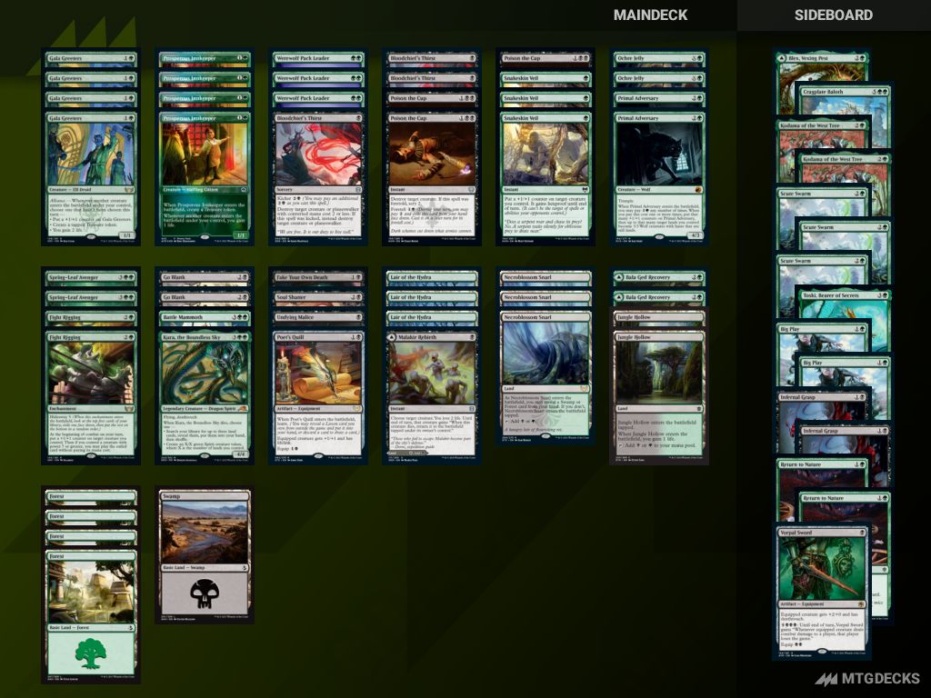 Standard BG Aggro deck by Tarutani Akihisa • MTG DECKS