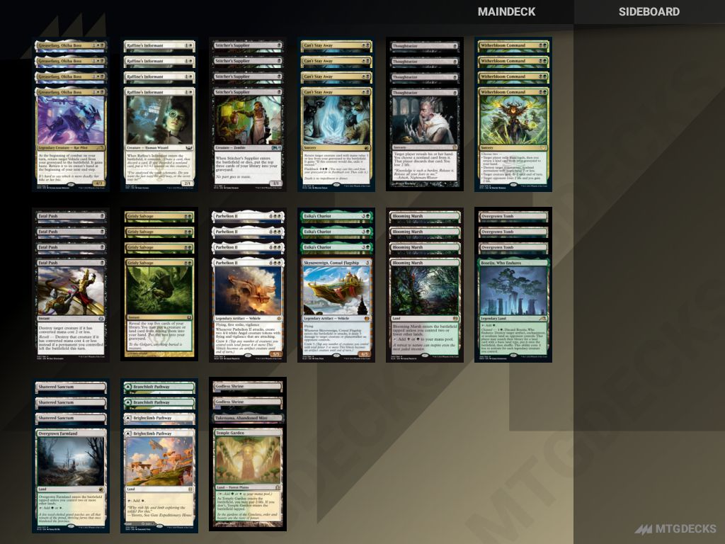 Arena Explorer E - Abzan Greasefang deck by Achux • MTG DECKS