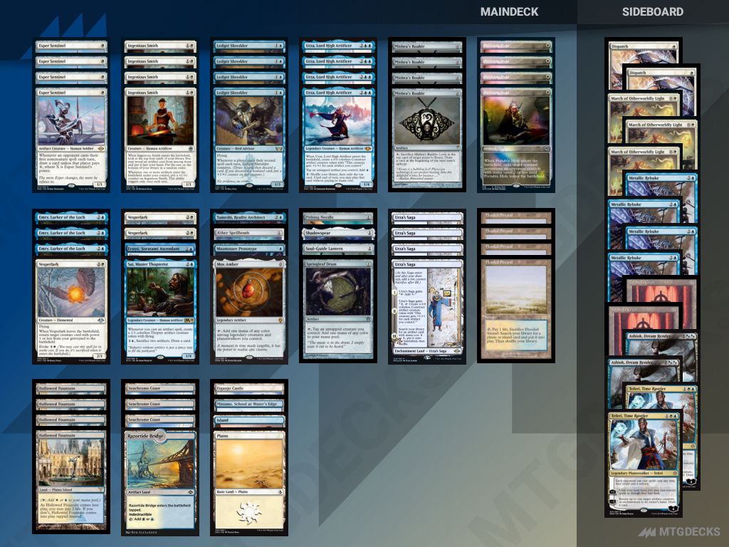 Modern WU Aggro deck by Zudin Rodion@Team17-A • MTG DECKS