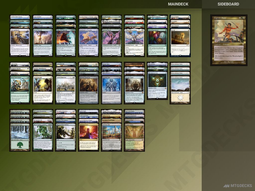 Arena Historic-Brawl Sisay Combo HB deck by CovertGoBlue • MTG DECKS
