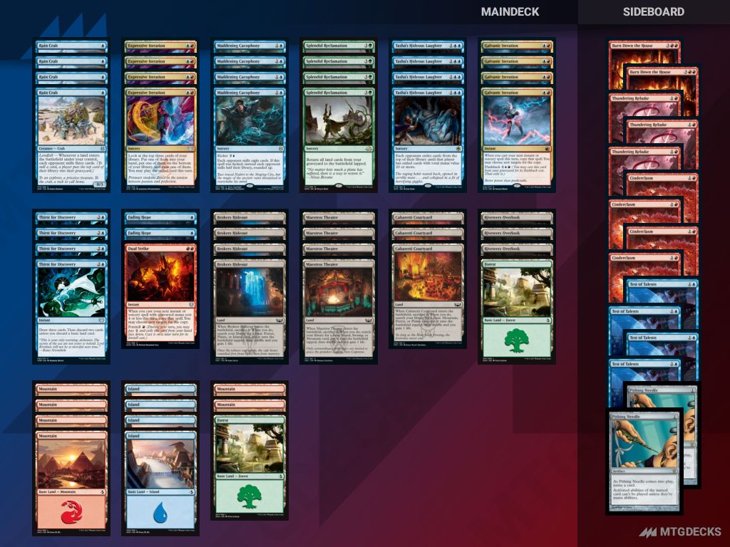 MTG Standard New Capenna Temur Mill top decks • MTG DECKS