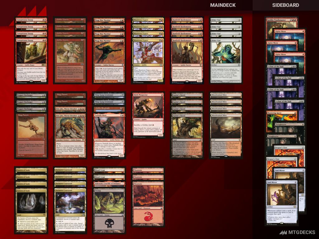 Modern Goblins deck by BasementBoy • MTG DECKS