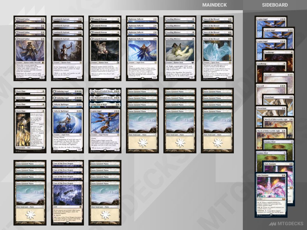 Standard Mono White Lifegain deck by Platinum-Mythic Rank Player • MTG ...