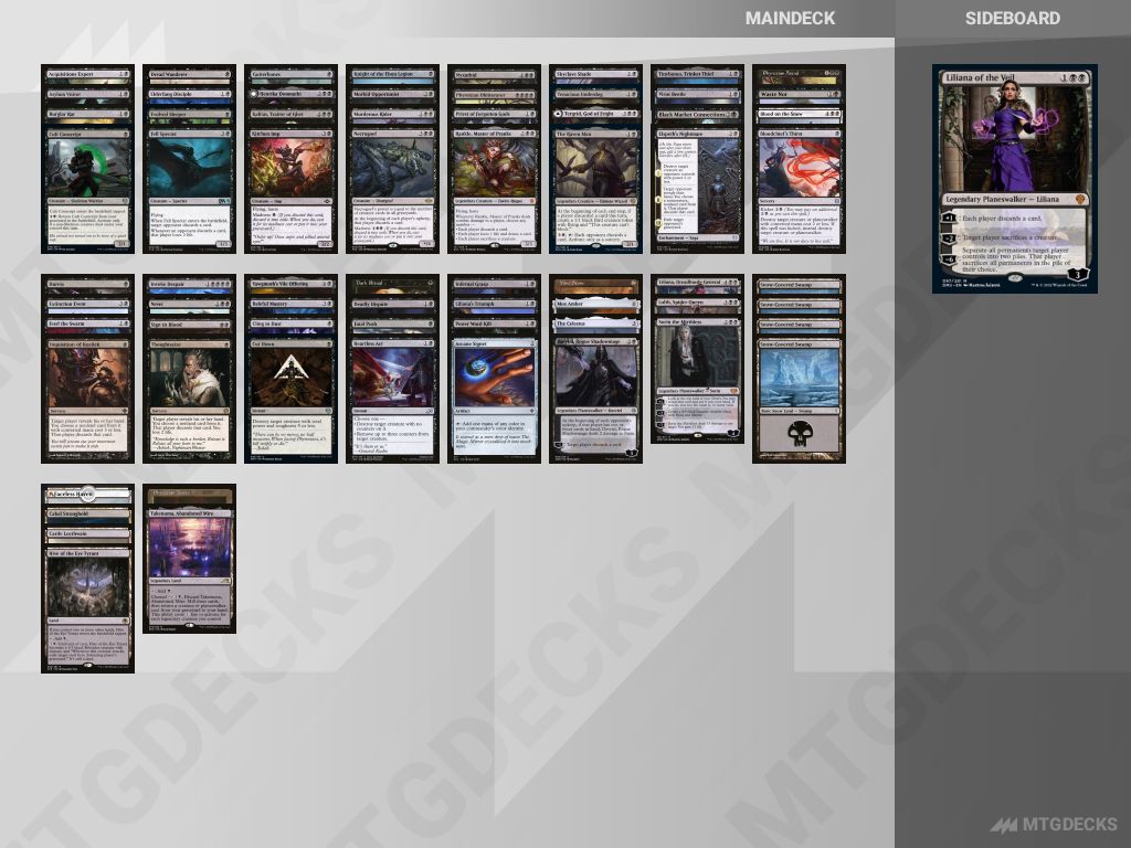 Historic-Brawl Liliana of the Veil Brawl deck by LegenVD • MTG DECKS