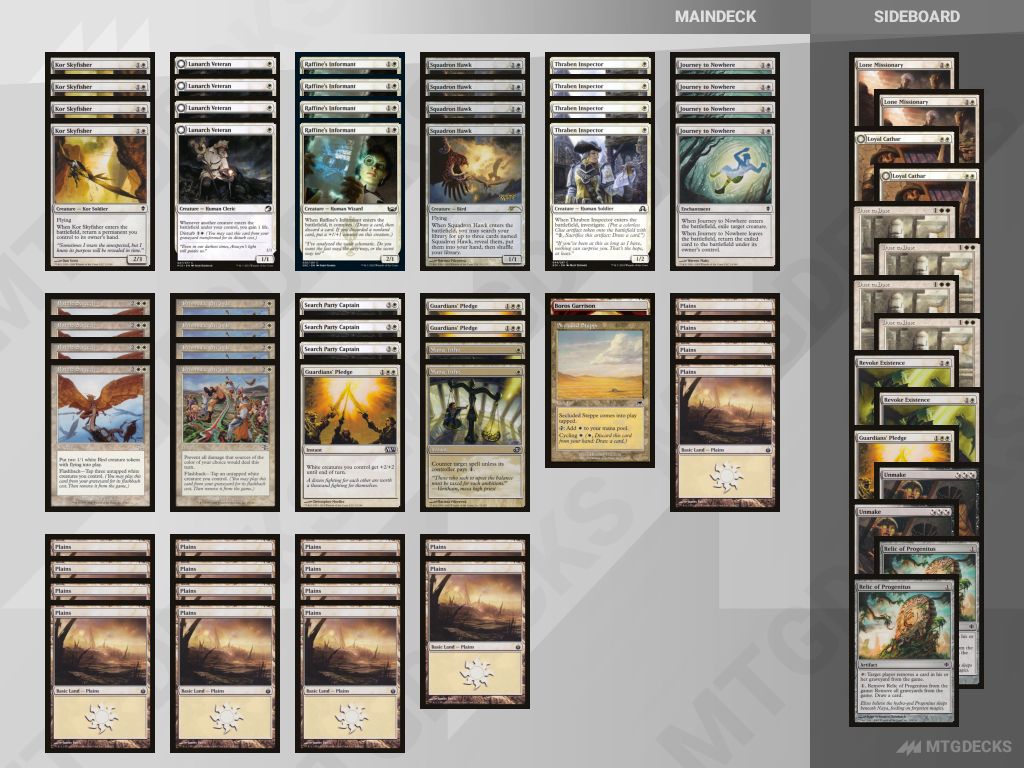 Pauper White Weenie deck by Crestomanci • MTG DECKS