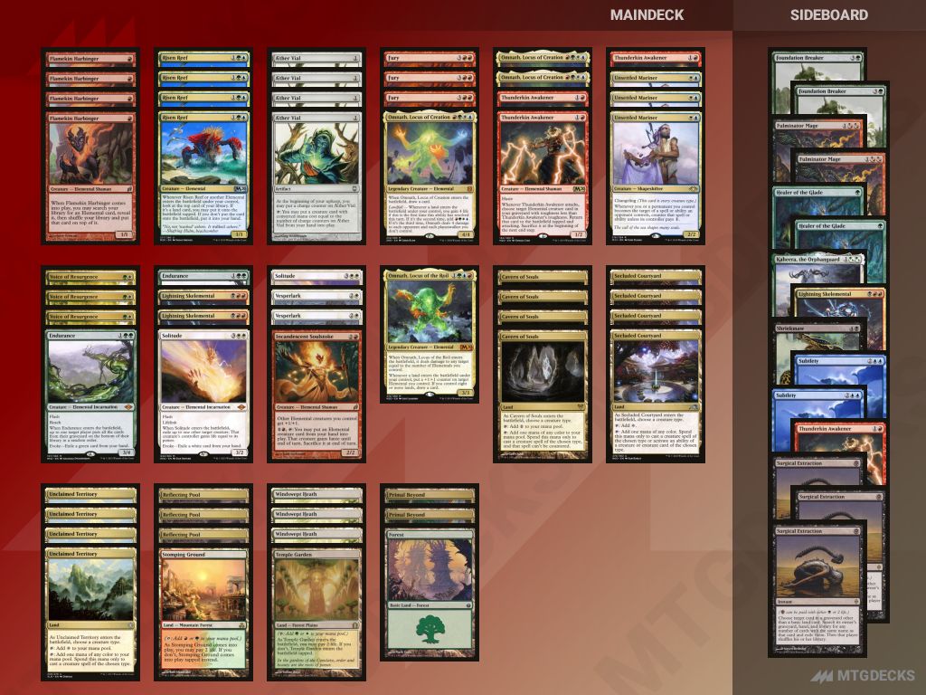 Modern 5c Elemental Value deck by Gabriel Lefez • MTG DECKS