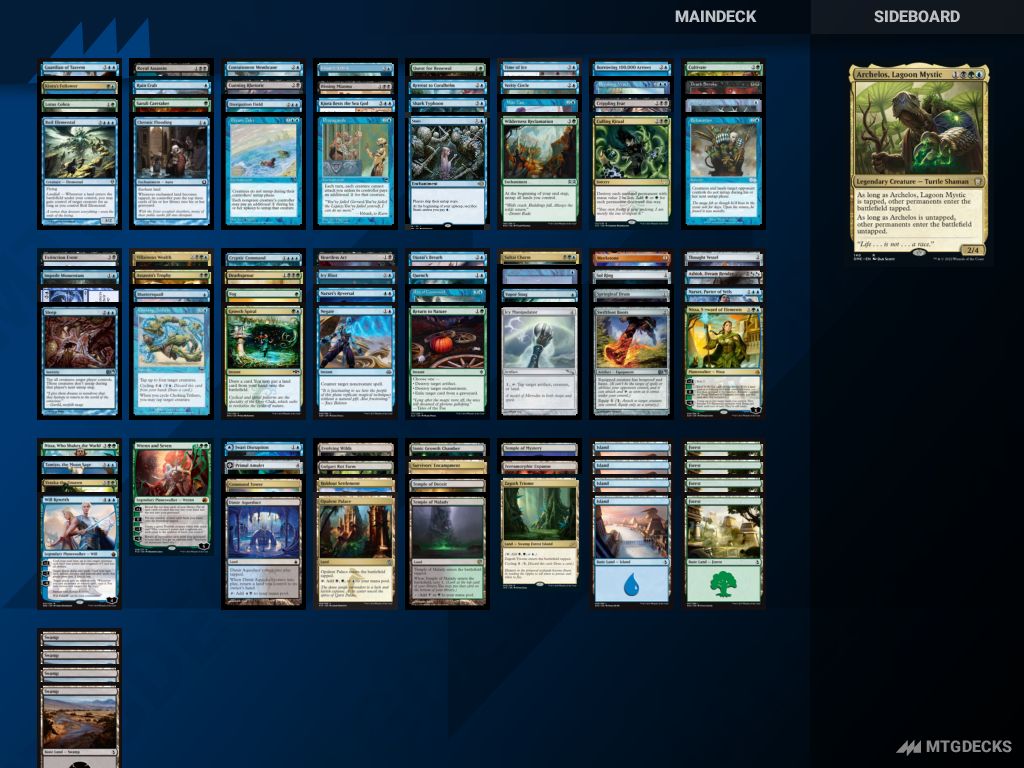 Historic-Brawl Archelos Brawl - slow your roll deck by Beavels2 • MTG DECKS