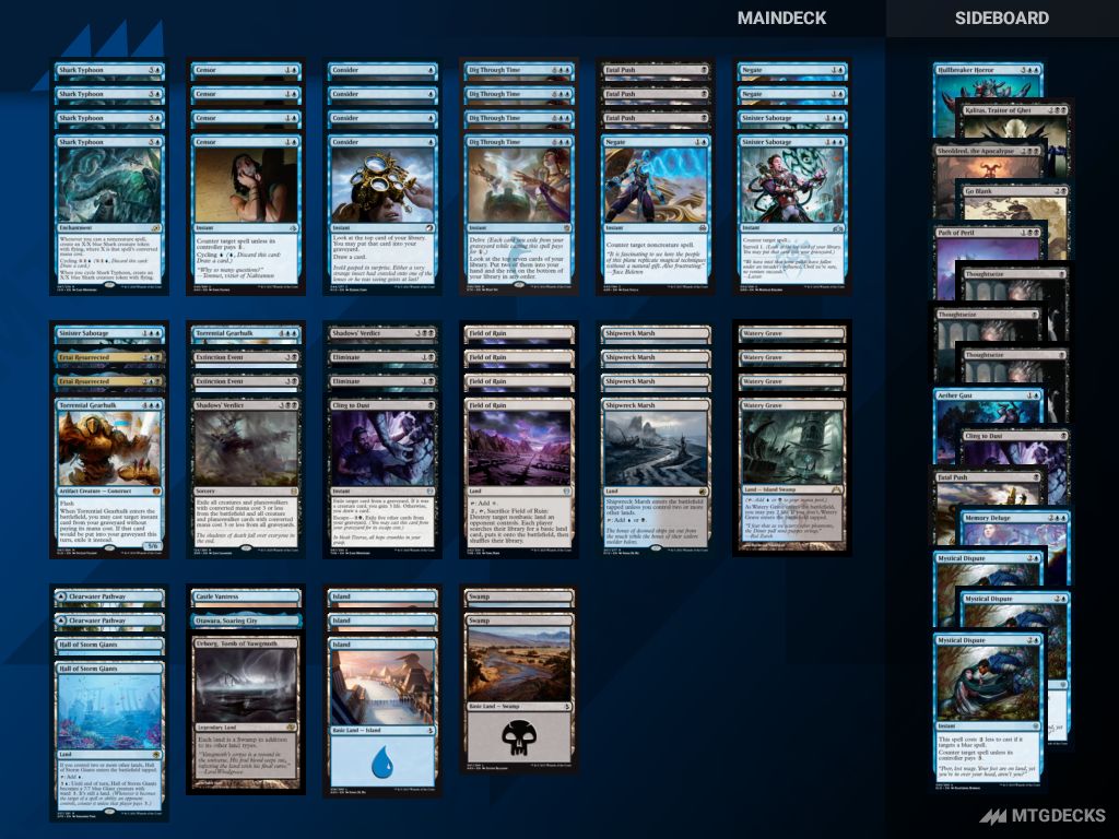 Pioneer UB Dig Through Time Control deck by kanister_mtg • MTG DECKS