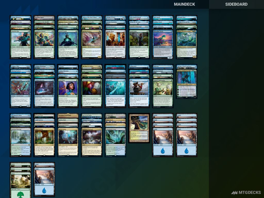 Historic-Brawl Gladiator (DMU): Merfolk deck by benjamin_wheeler • MTG ...