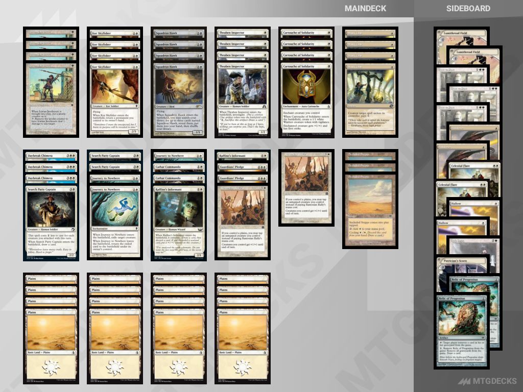 Pauper White Weenie - Mana Tithe deck by Zackbru • MTG DECKS