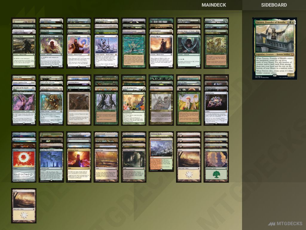 Commander Torsten, Founder of Benalia deck by Koshi Takuma • MTG DECKS